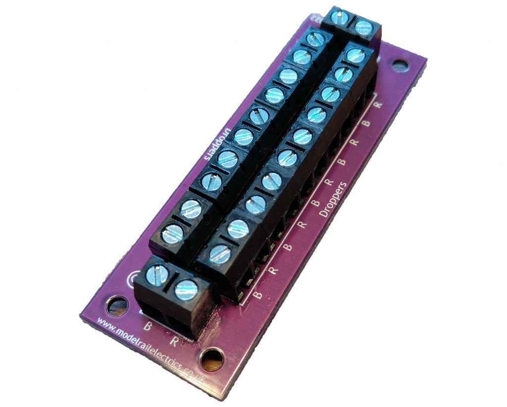 DCC Bus Connection board – 10 Way – Model Rail Electrics